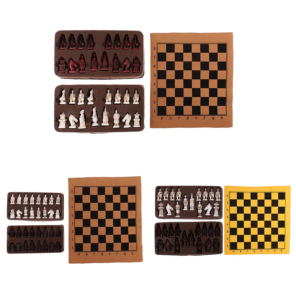 Chinese Style International Chess Terracotta Warri... – Grandado