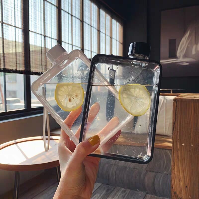 Ins 380ml A5 Flat Water Bottle Travel Hydro Flask ... – Vicedeal