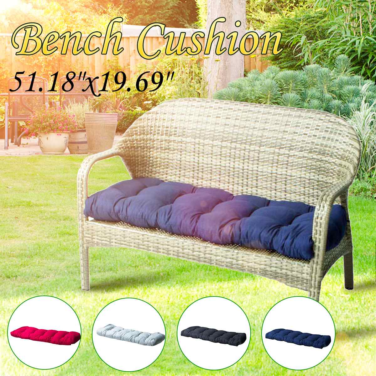 130X50Cm Fauteuil Kussen Outdoor Patio Tuin Bench ... – Grandado