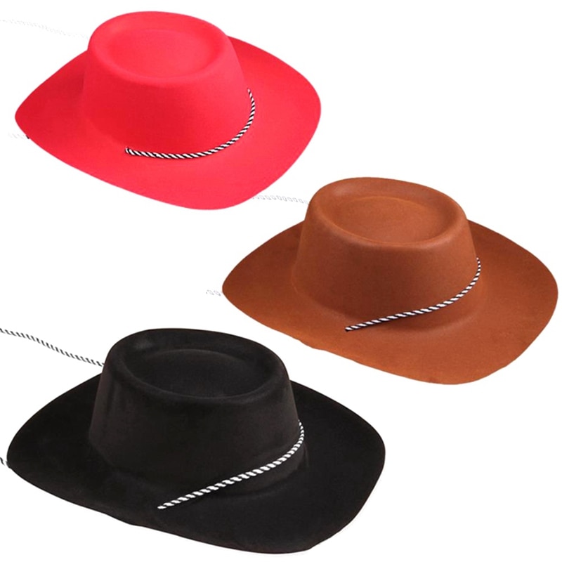 Women Men Retro Western Cowgirl Cowboy Cap Head We... – Vicedeal