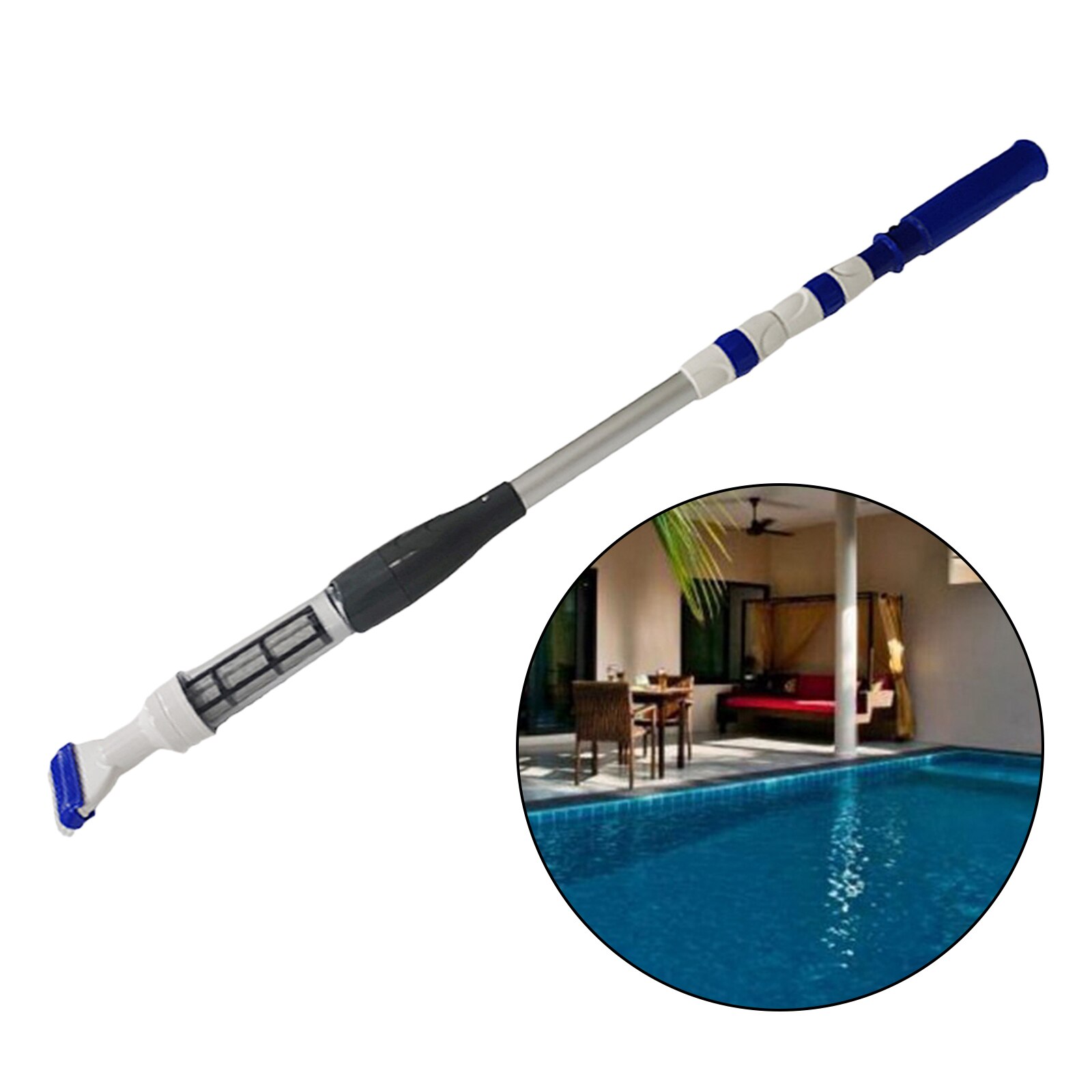 Handheld Swimming Pool Vacuum Telescoping Pole Bat... – Vicedeal