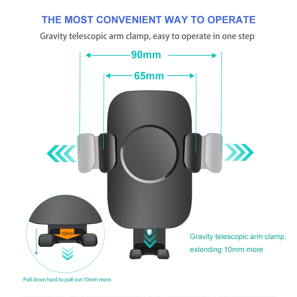 DCAE 10W Fast Wireless Car Charger For IPhone 11 X... – Grandado DCAE 10W Fast Wireless Car Charger For IPhone 11 X... – Grandado