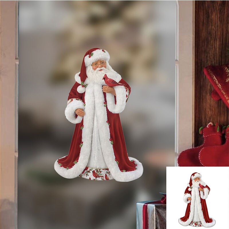 PVC Stickers Christmas Santa Wall Sticker for Kids... – Grandado