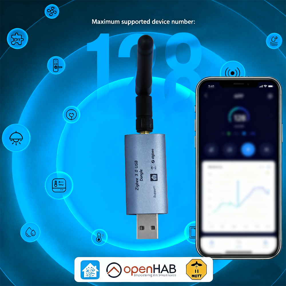 Zigbee 3.0 Dongle-E USB Dongle ZigBee Gateway Univ... – Grandado