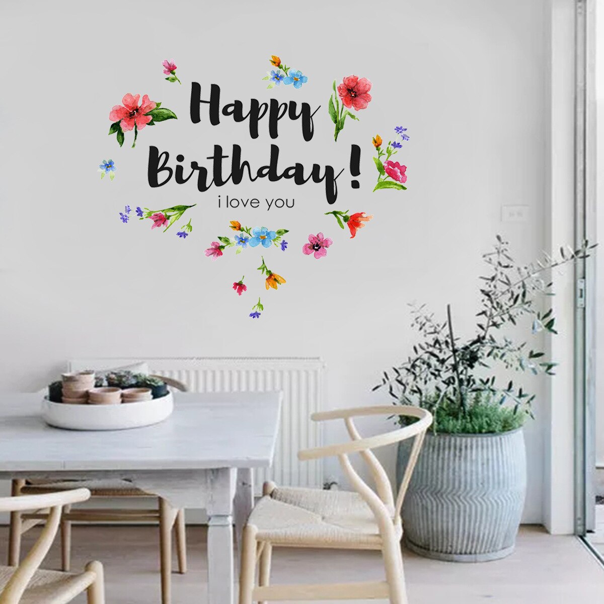 Happy Birthday Wall To Celebrate Birthday Sticker ... – Vicedeal