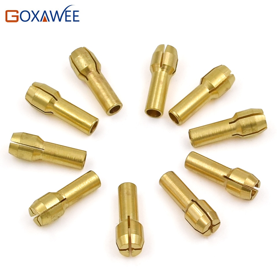 GOXAWEE 10 Pieces Mini Drill Brass Collet Chuck fo... – Grandado