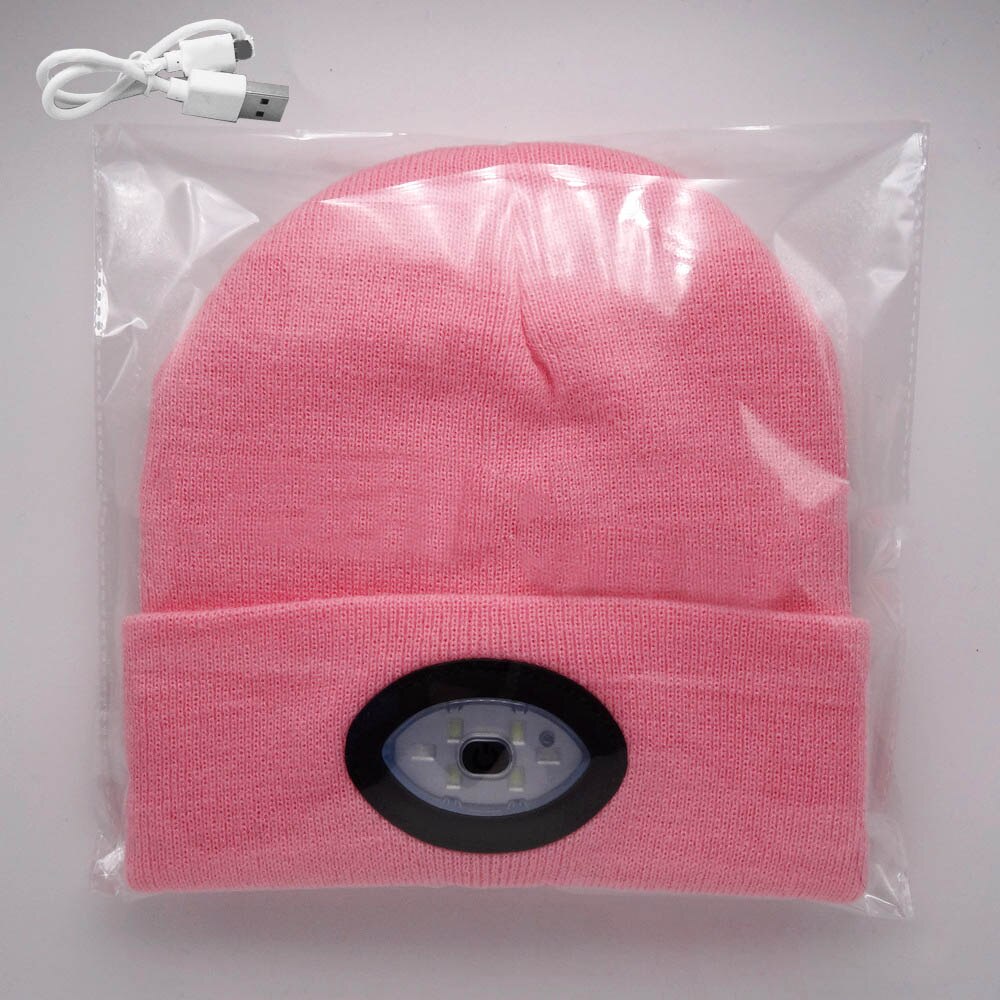 LED Knit Hat USB Rechargeable 6 Color Light Hat Ke... – Grandado