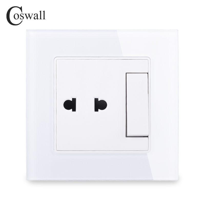 COSWALL 2 Hole Universal Wall Socket With 1 Gang 2... – Grandado