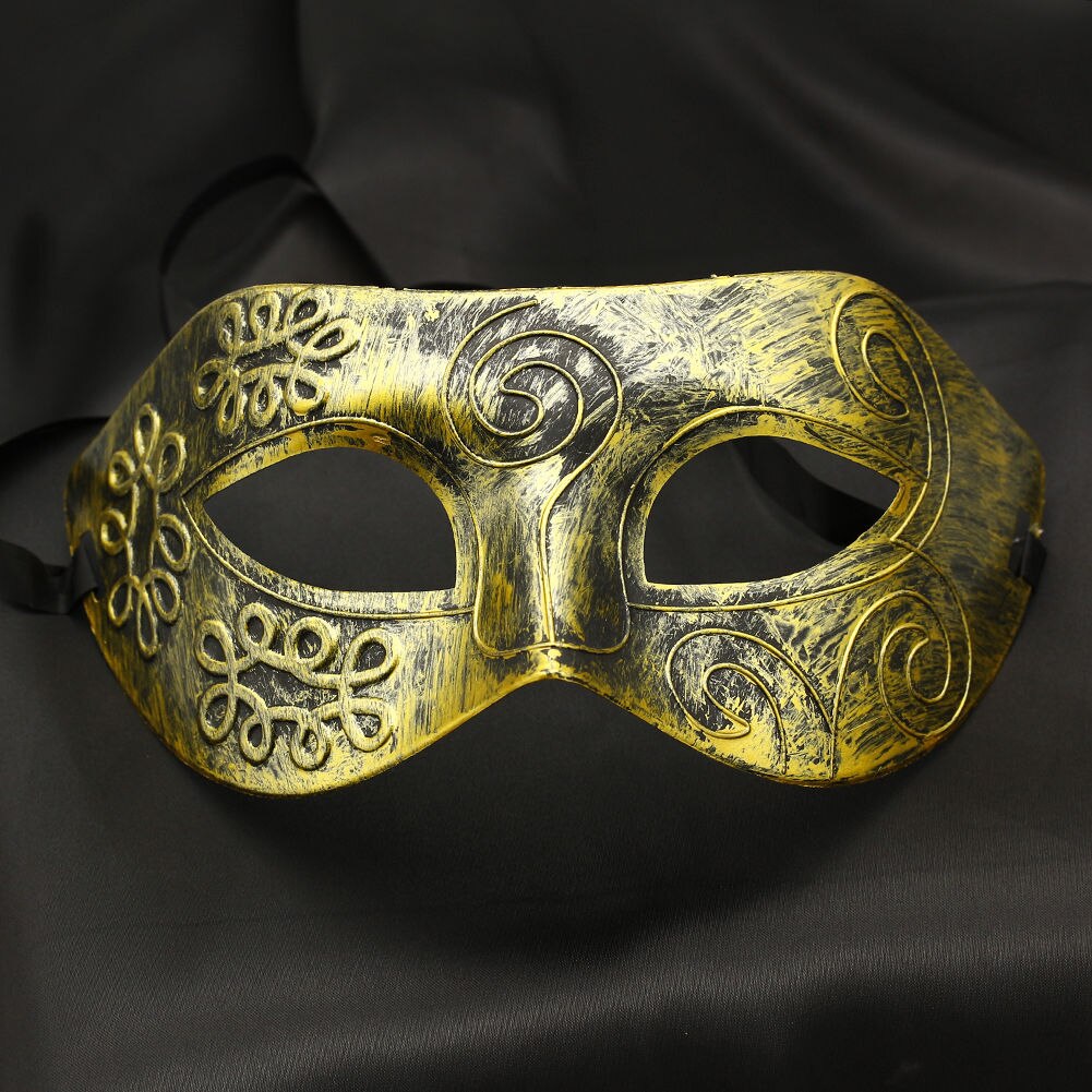 Party Face Mask Men Burnished Antique Silver/Gold ... – Vicedeal
