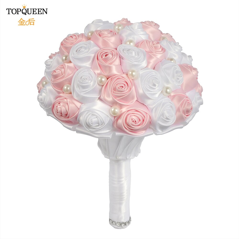 Topqueen f4- pk bedøvelse lyserød brudebuket bryl... – Grandado