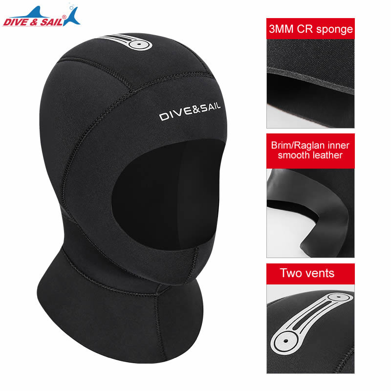 3mm Neoprene Scuba Diving Hood Winter Swimming The... – Vicedeal