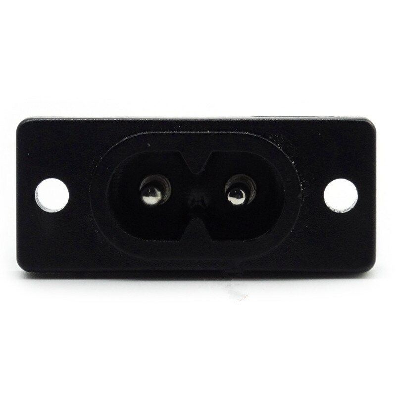 Chassis Mannelijke 2PIN 2.5A C8 Socket IEC 320 C8 ... – Vicedeal