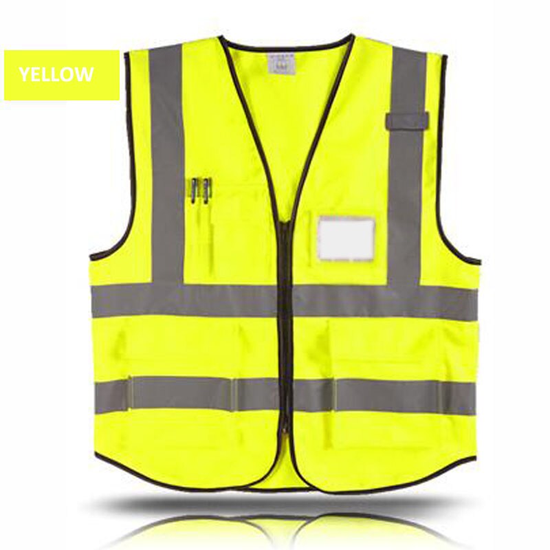 Reflective vest T-shir Multiple Pockets Building C... – Grandado