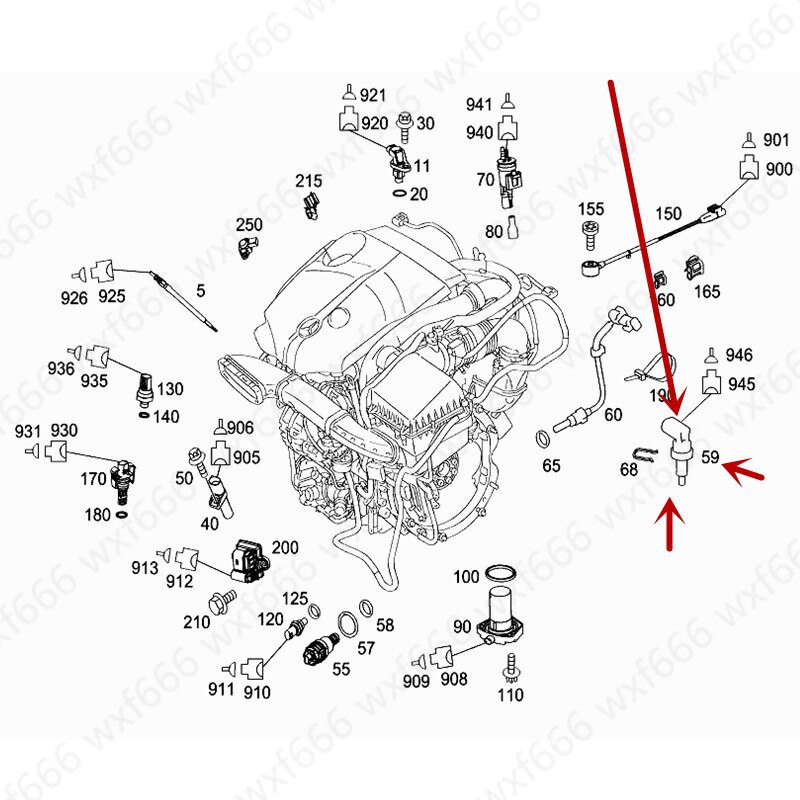 AUTO Temperatuur Sensor W117 W156 GLA220 W156 W164... – Vicedeal