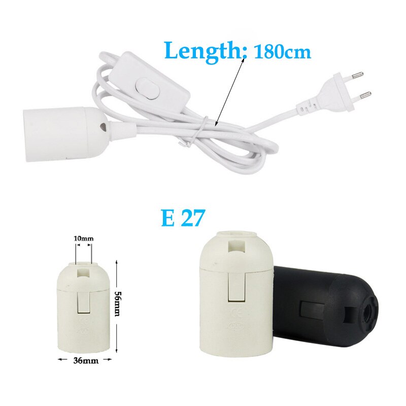 E27 E14 Lamp Bases With 1.8M Power Cord Independen... – Grandado