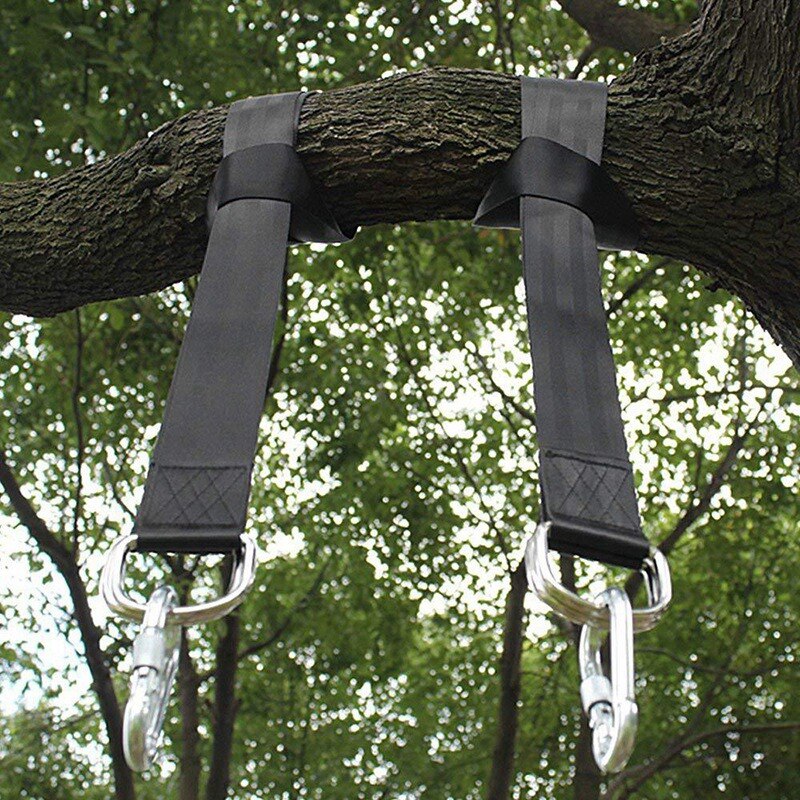 Tree Swing Sling Suspension Kit with 2 D-Ring Cara... – Grandado