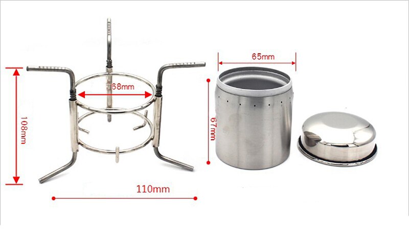 Fire Pit Outdoor Fireplace Brazier Windproof Alcoh... – Vicedeal