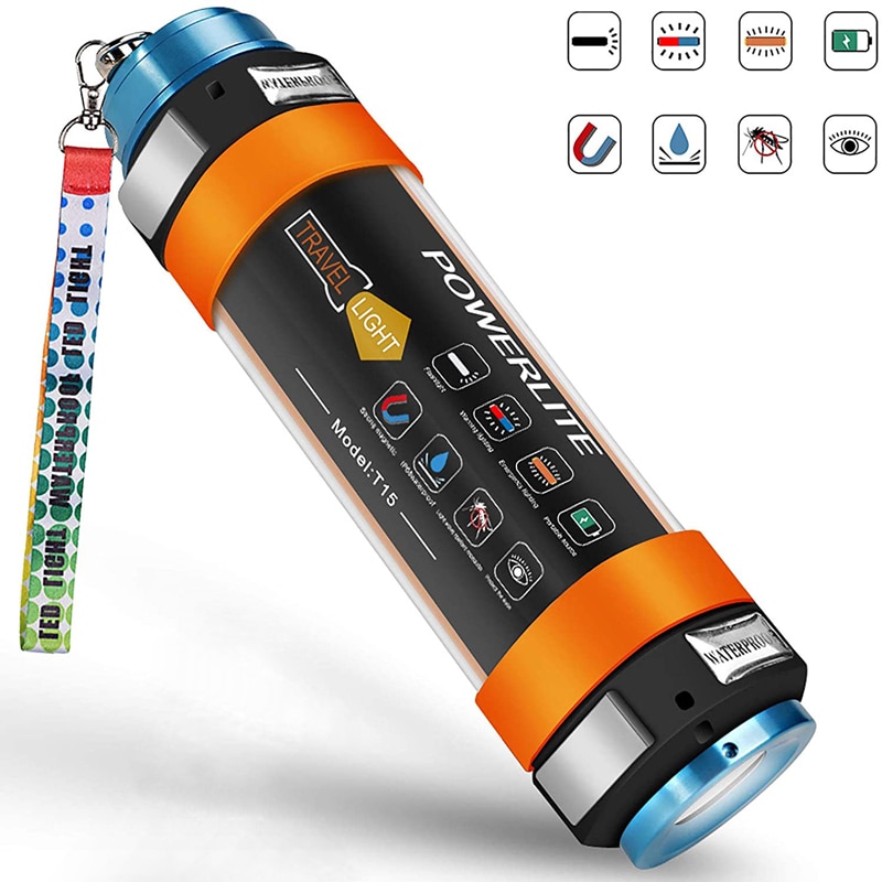 Outdoor Camping Flashlight Portable IP68 Waterproo... – Grandado