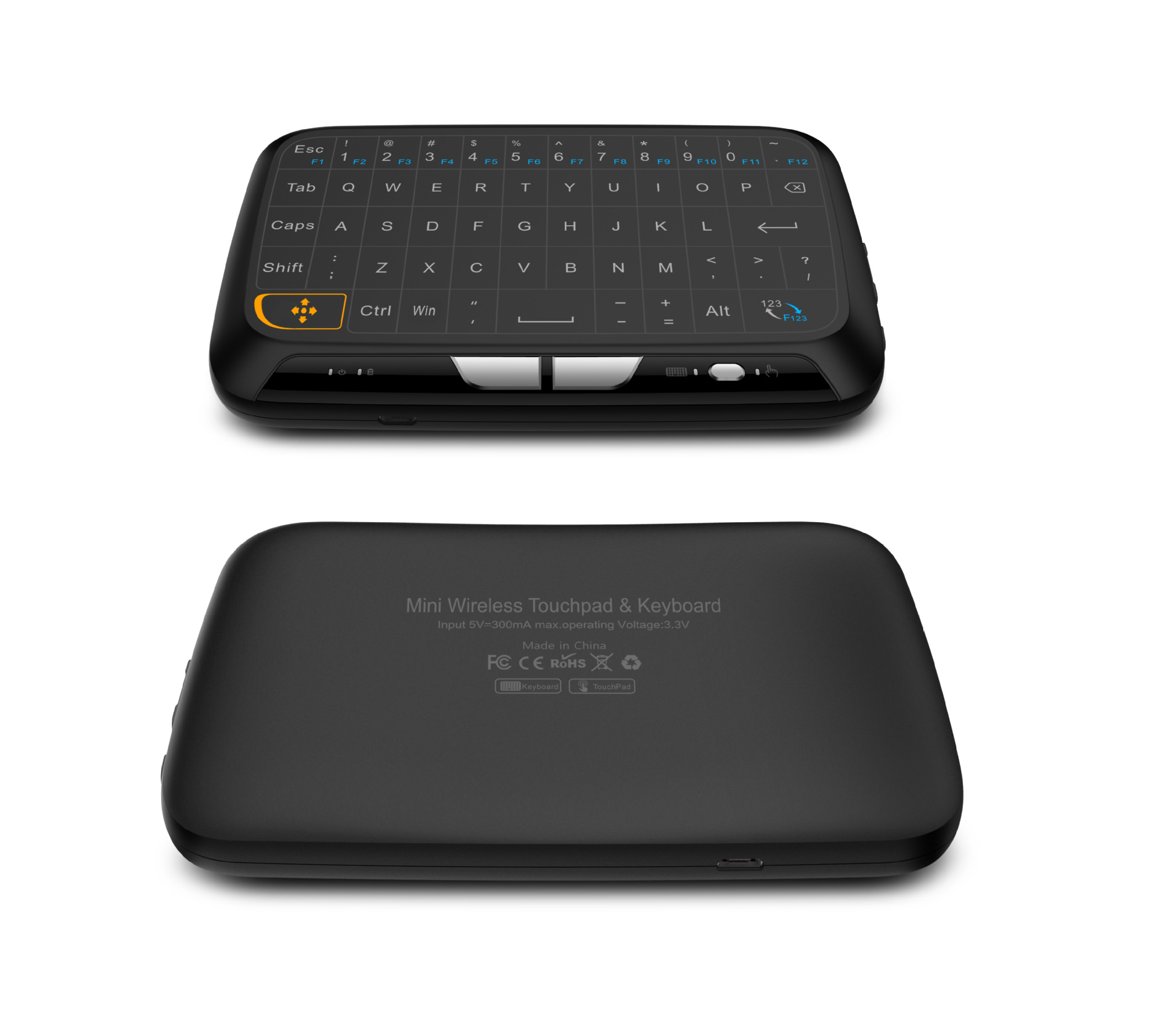 H18 + 2.4GHz mini wireless keyboard, backlit touch... – Grandado