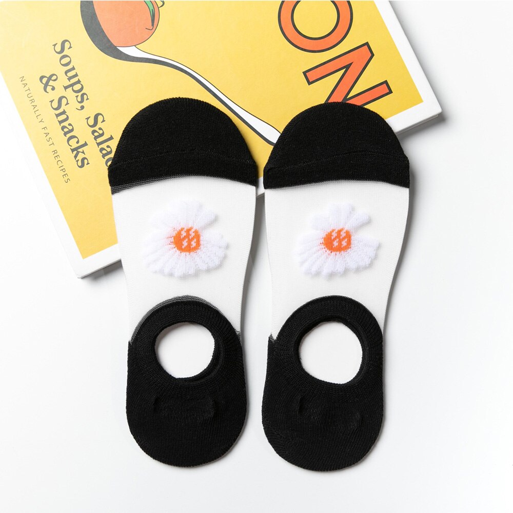 Spring Summer Small Daisy Decor Boat Socks Shallow... – Vicedeal