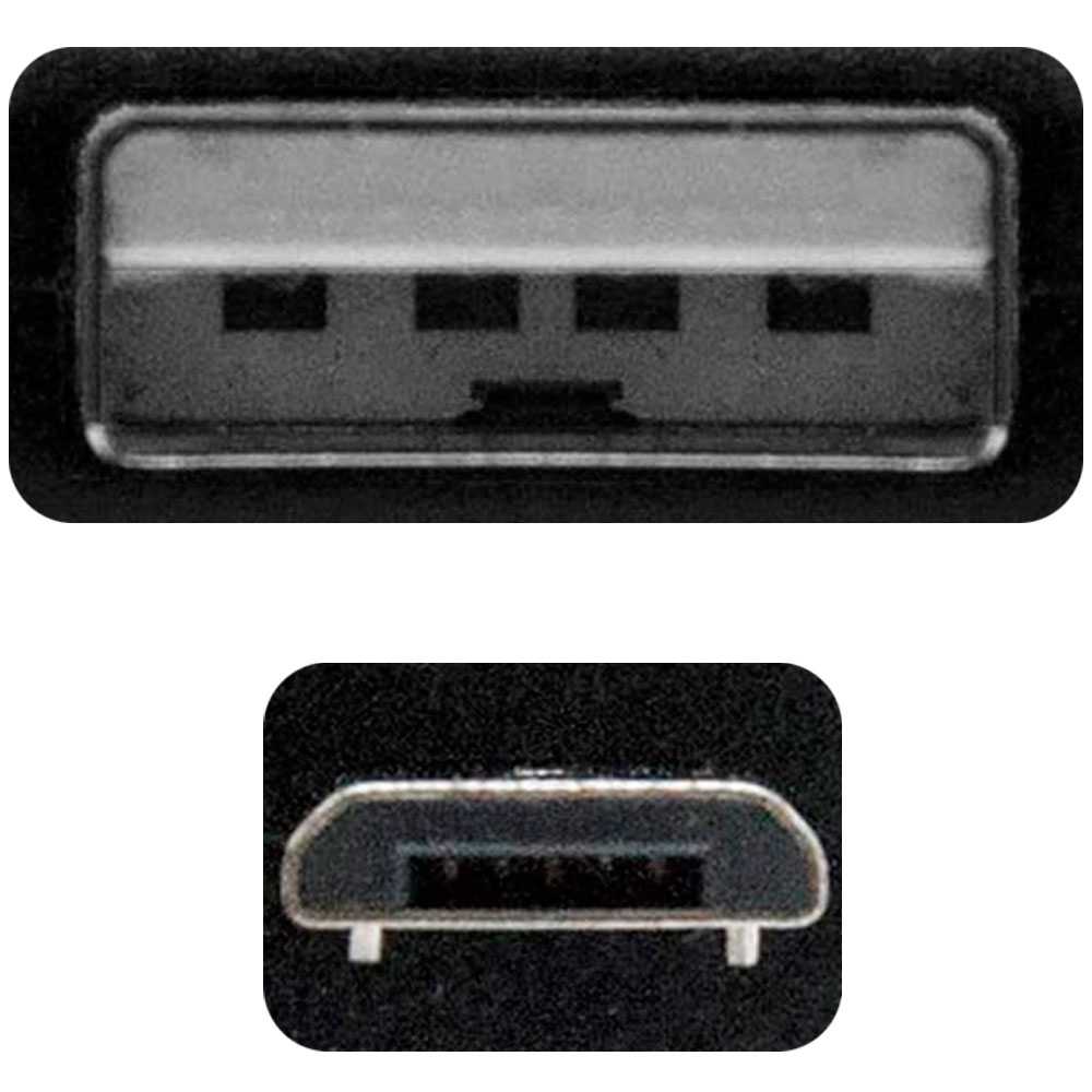 Usb Type A Naar Micro Usb B 5 Pin Kabel Zwart 480 ... – Grandado