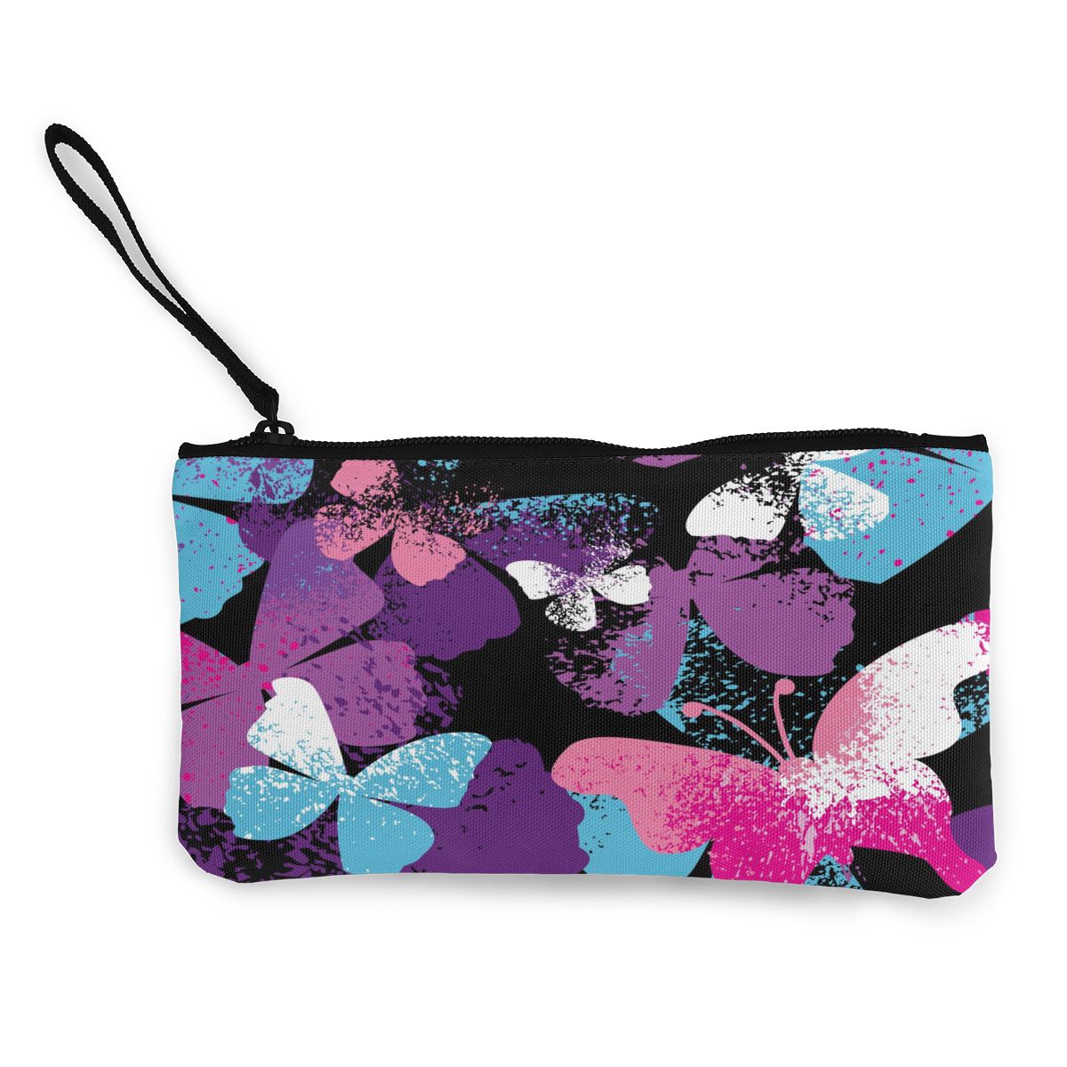 Canvas Coin Bag Color Butterfly Pattern Key Bag Sa... – Grandado