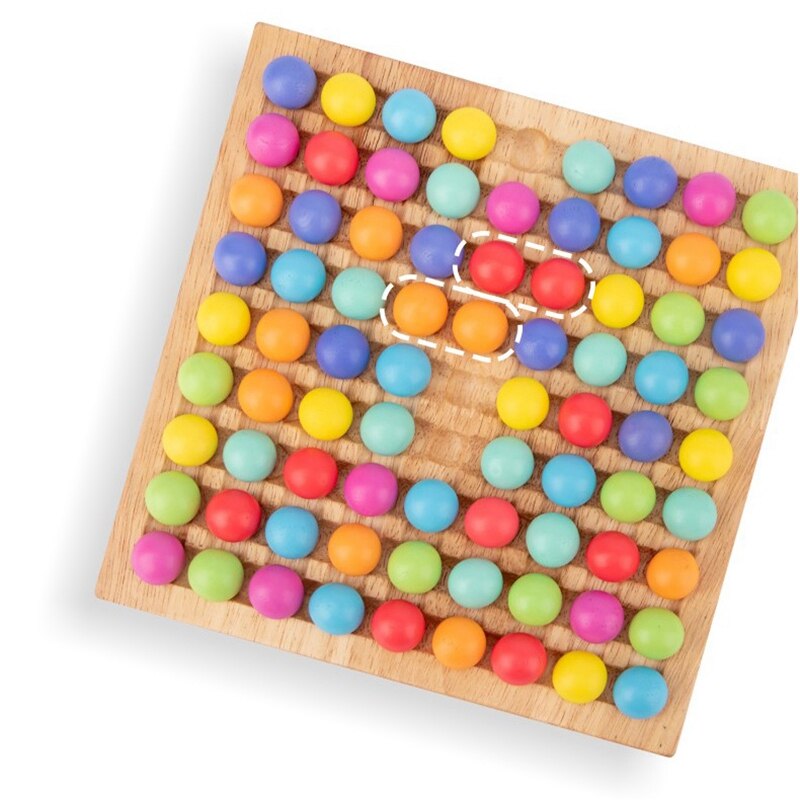 Wooden Bead Puzzle Toys Rainbow Color Matching Gam... – Grandado