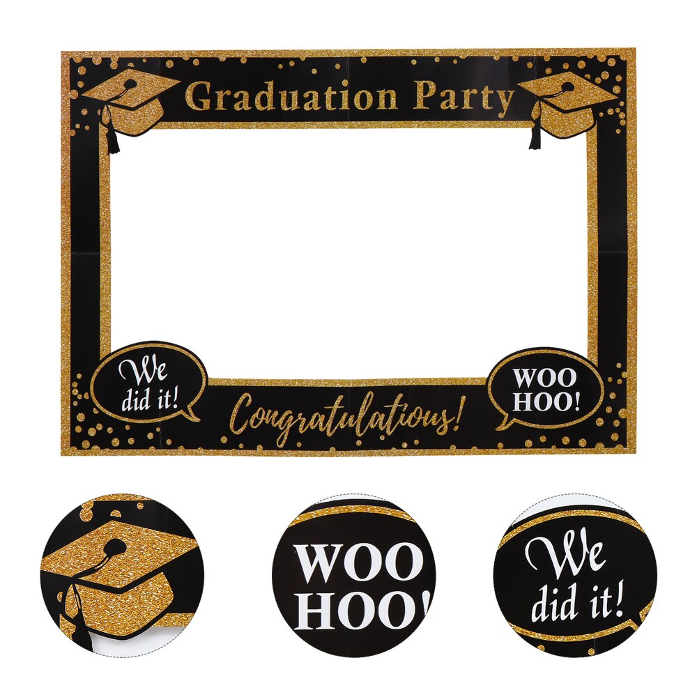 1Pc Graduation Party Papier Photo Booth Frame Foto... – Grandado