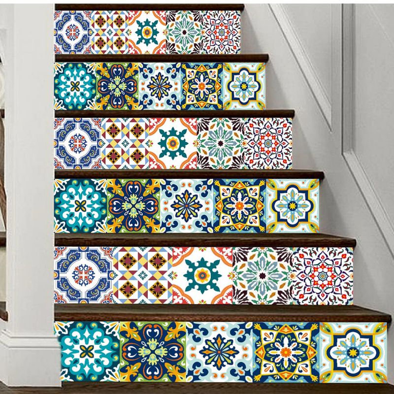 6 Pcs 3D Bloem Trap Trap Riser Floor Sticker Zelfk... – Grandado