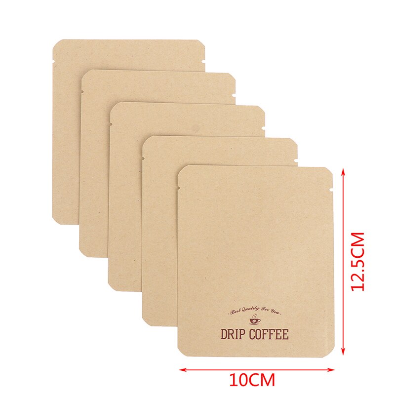 50pcs Flat Bottom Kraft Paper Open Top Bag Tea Pow... – Vicedeal