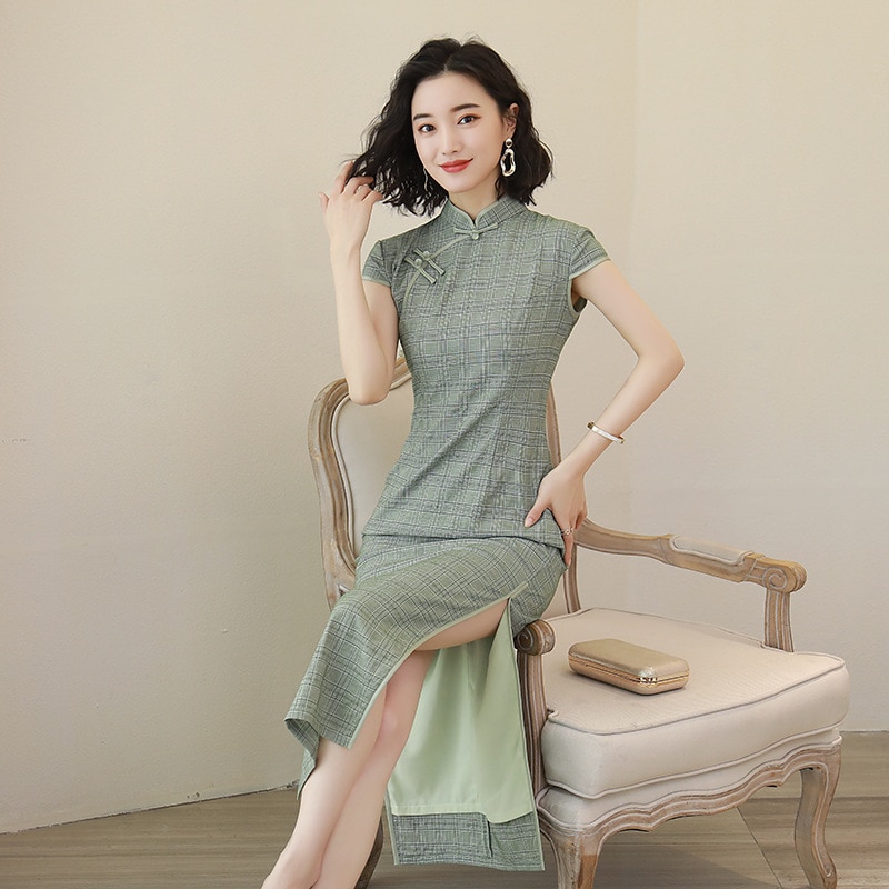 Cheongsam Dress Qipao Chinese Year Dress Chinese D... – Grandado