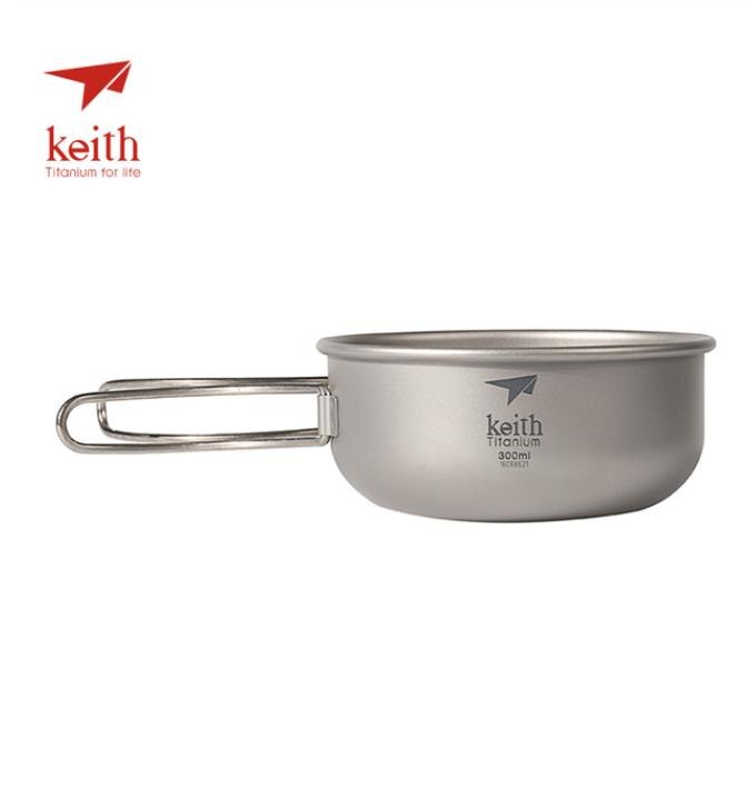 Keith Camping Titanium Bowls 300ml-600ml With Tita... – Grandado