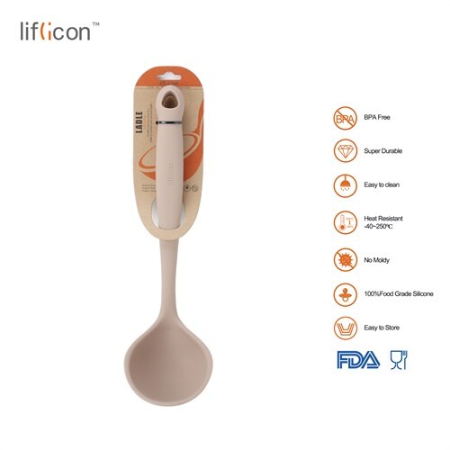 Liflicon Silicone Ladle Spoon Cook Premium Scoop O... – Vicedeal