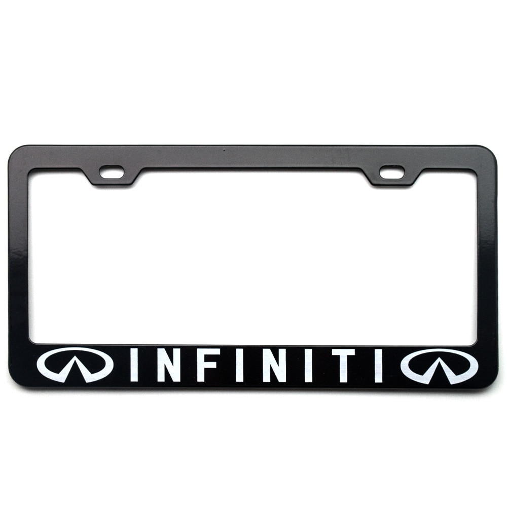 2 stuks Rvs Universele Gaten Zwarte Auto Nummerpla... – Grandado