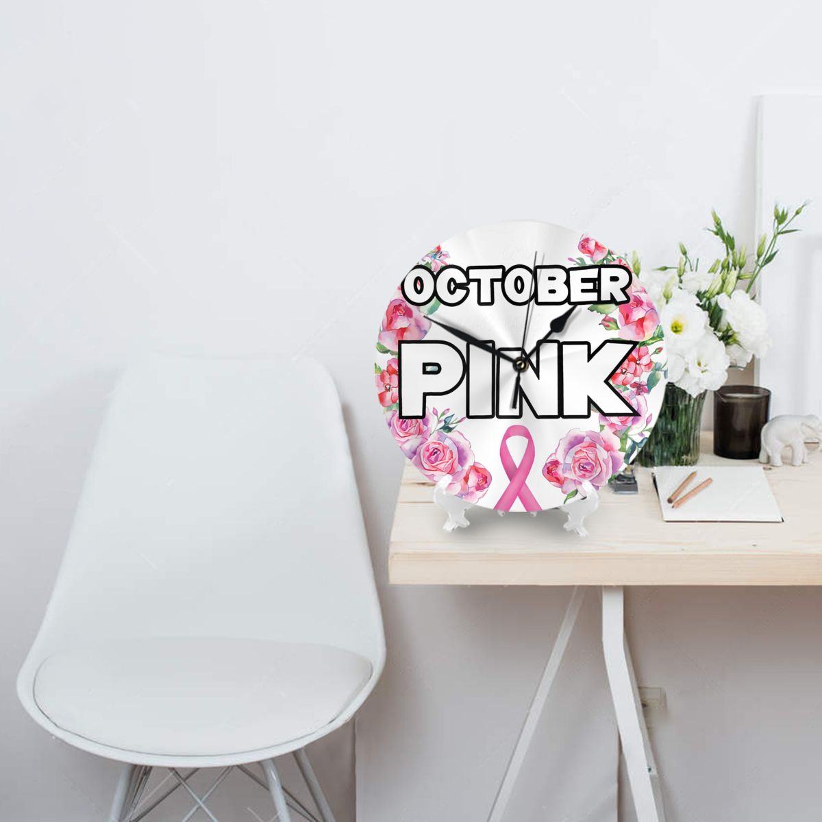 Breast Cancer In October We Wear Pink Ribbon Mom W... – Grandado