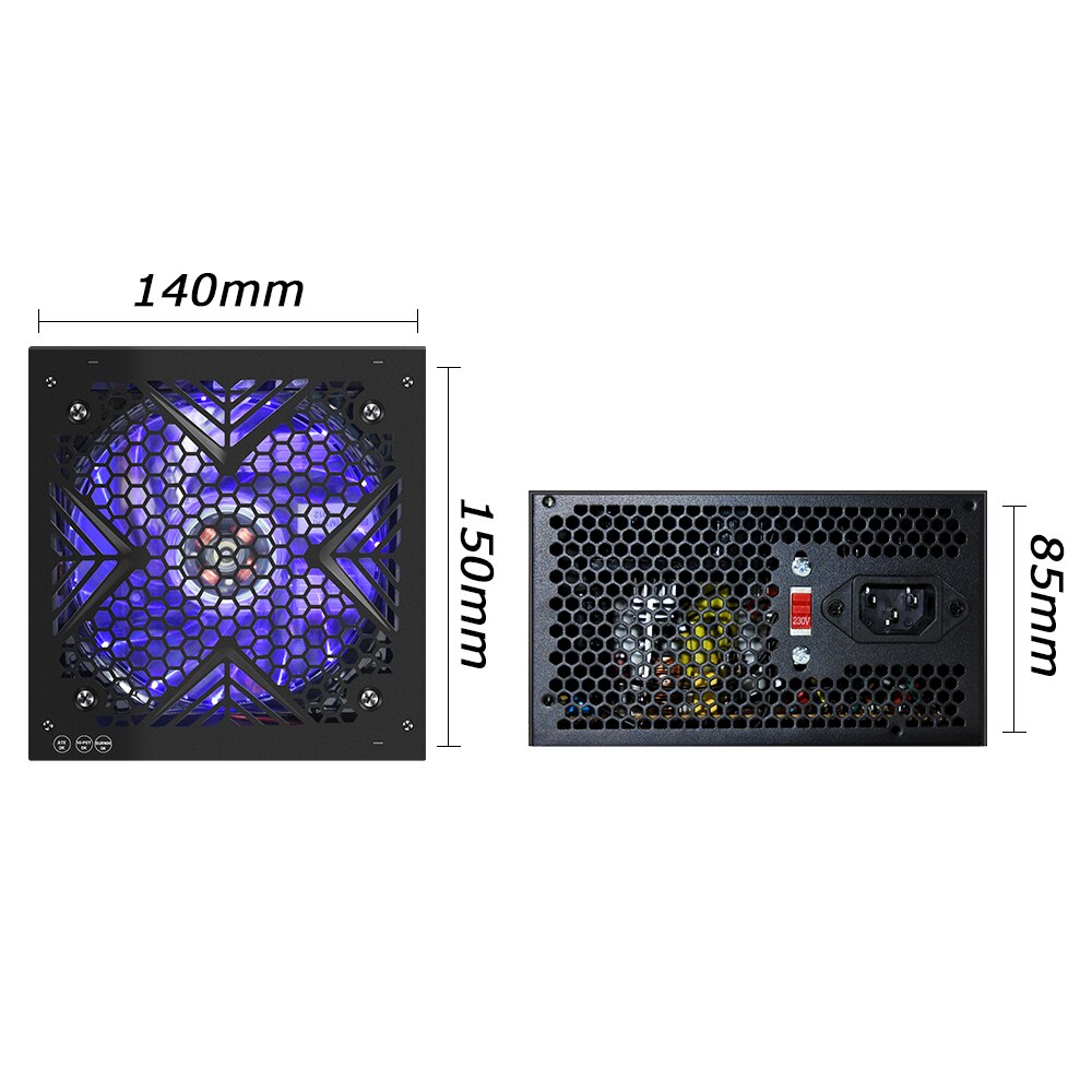 IXUR PSU PFC 300 W Watt Silent Fan ATX-450GT PC Co... – Grandado