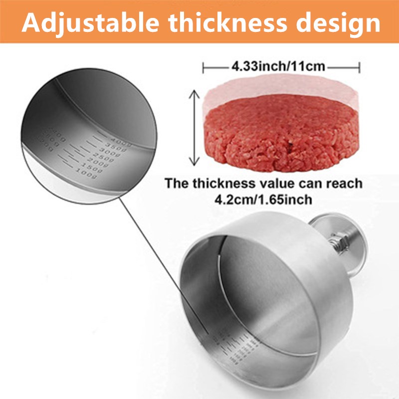 Burger Meat Press 304 Stainless Steel Meat Press P... – Grandado