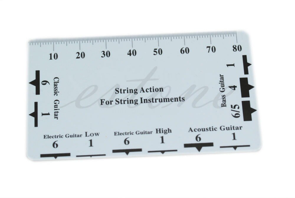 Guitar Bass String Pitch Ruler Gauge String Action... – Vicedeal