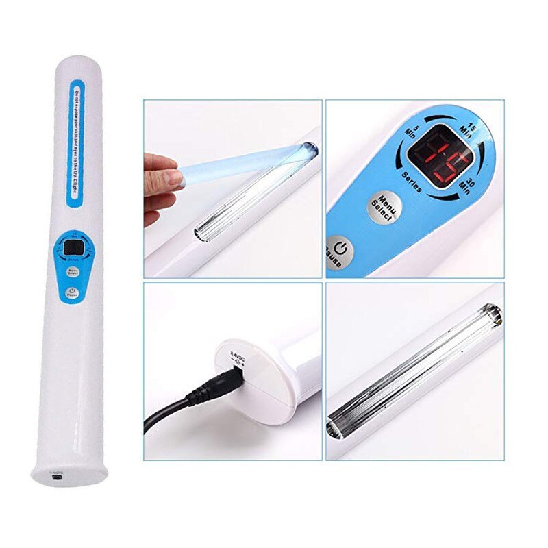 Portable UV Sanitizer Hand Wand Ultra Violet Light... – Grandado