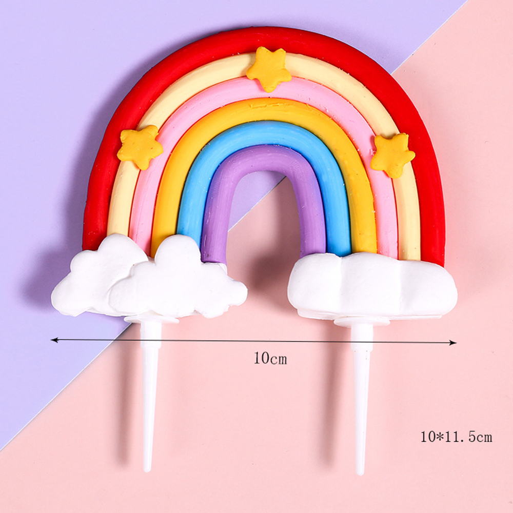 Rainbow Cloud Cake Happy Birthday Cake Wedding Des... – Vicedeal