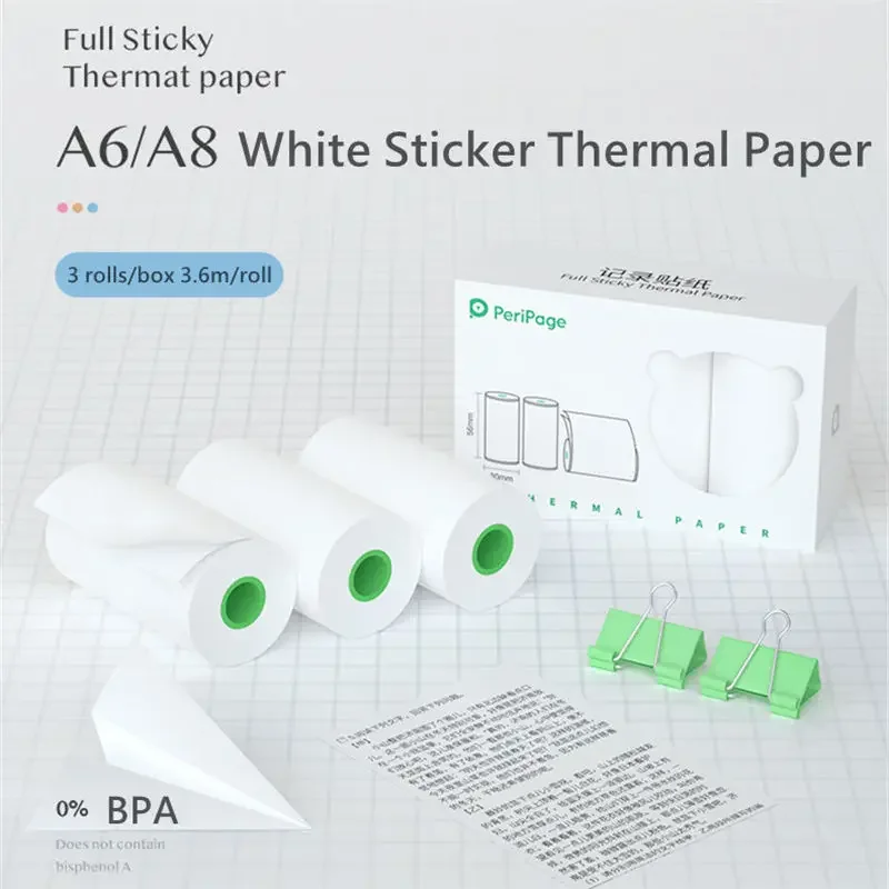 Peripage Self-Adhesive Thermal Paper Printable Sti... – Grandado
