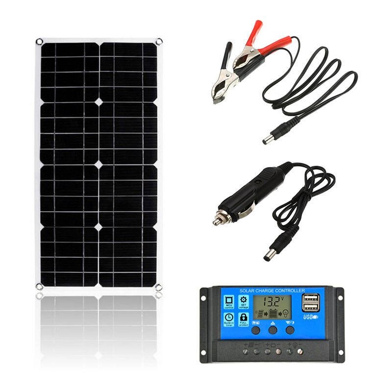 50W Dual USB Output Solar Cells Monocrystalline Si... – Grandado
