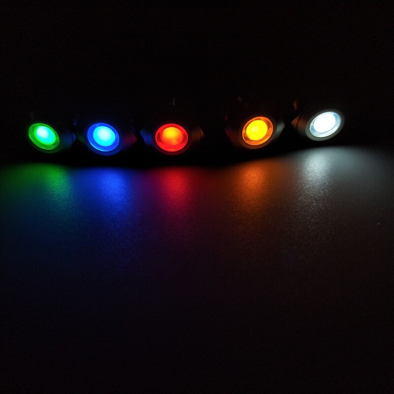 1pcs 12mm LED Metal Indicator Flat Power Indicator... – Vicedeal