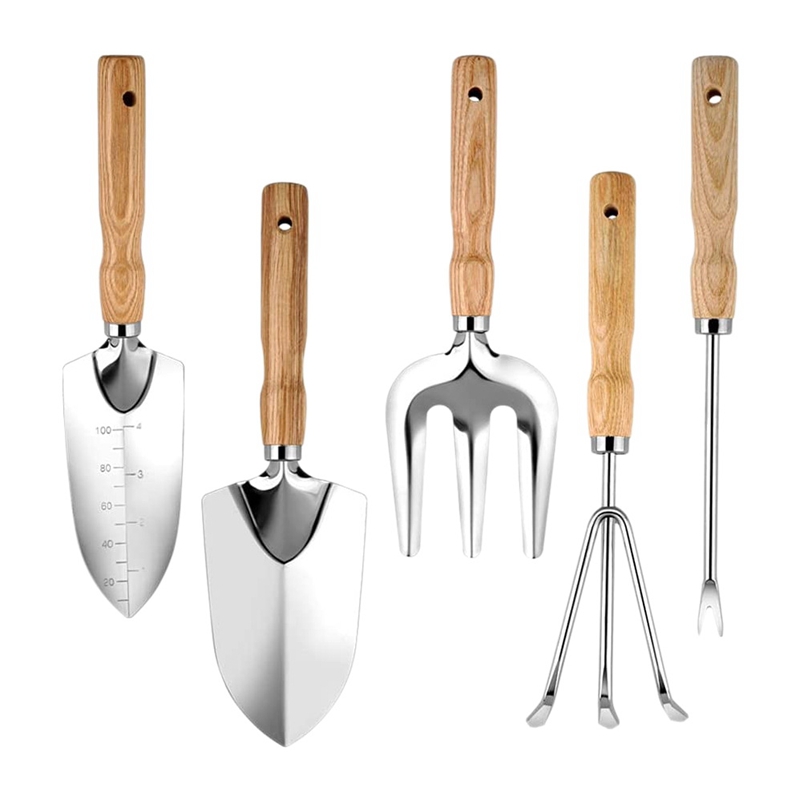5 Pieces Garden Tool Set, Heavy Duty Gardening Too... – Grandado