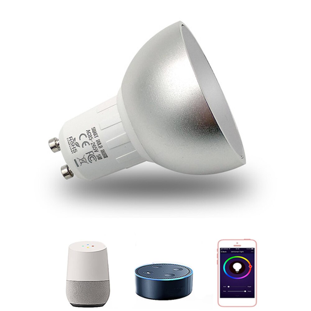 AC85-265V GU10 5W WiFi Smart APP RGBW LED Downligh... – Grandado