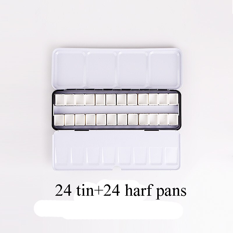 Empty Metal Watercolor Paints Tin Box Palette Pain... – Grandado
