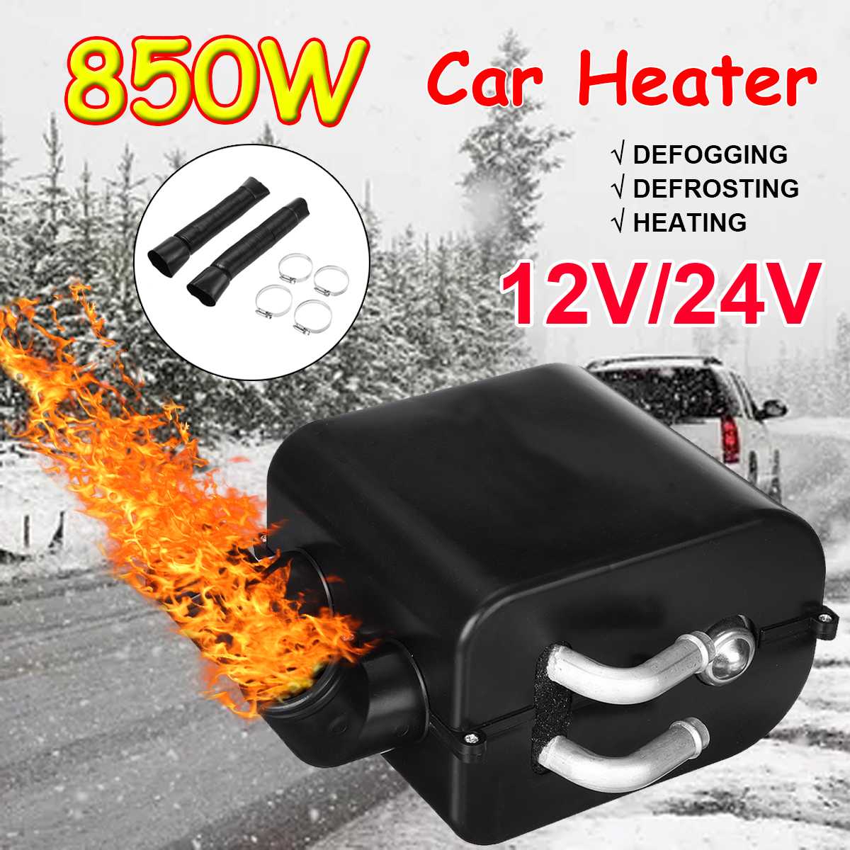 850W 12V/24V Auto Heater Water Met Verwarming Syst... – Grandado