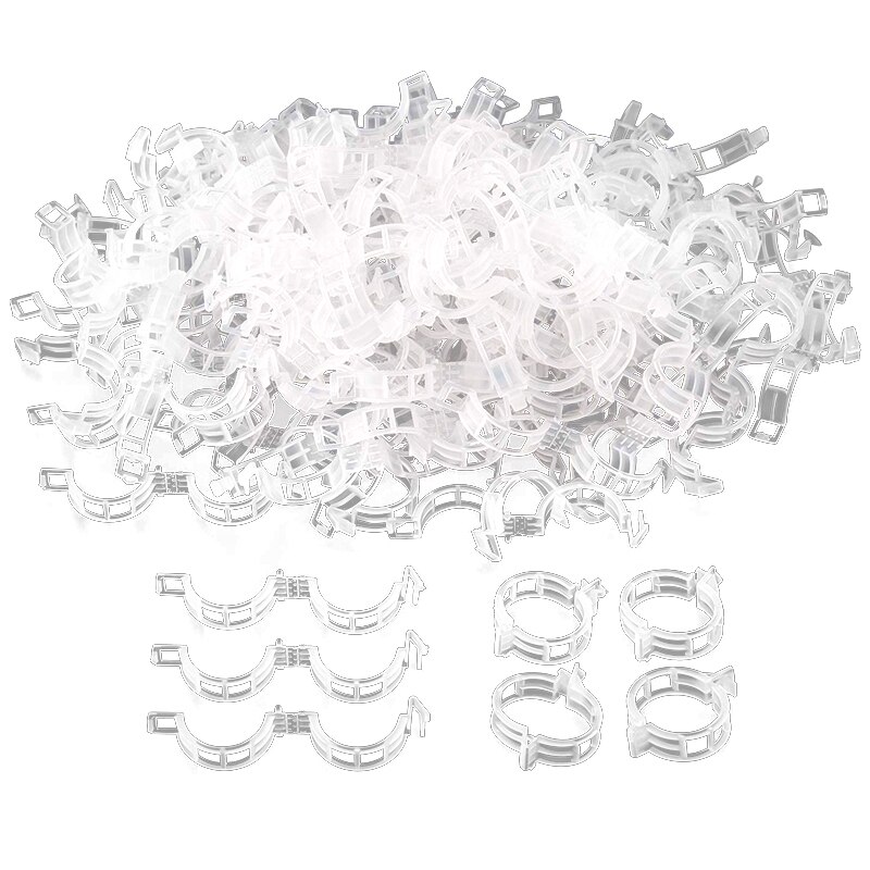 1 inch Diameter 500Pcs Plant Garden Support Clip W... – Vicedeal