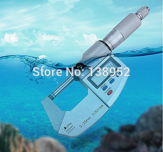 0-25mm 0.001mm IP65 Waterproof Digital Micrometer ... – Vicedeal
