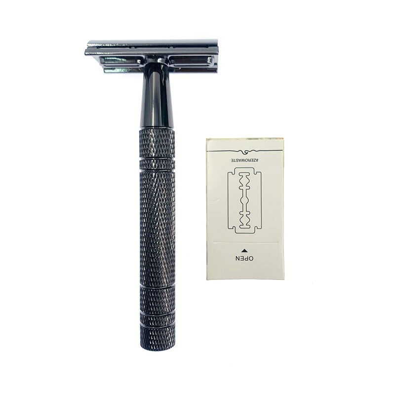 Roséguld rakhyvel klassisk dubbelkantig säkerhetsh... – Grandado